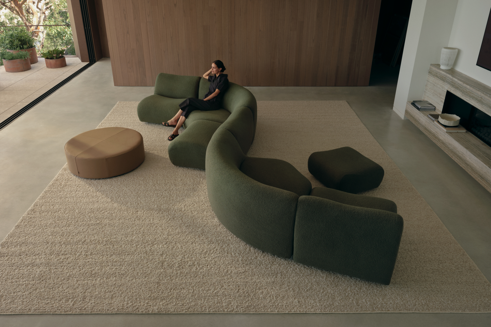 Red dot sofa store