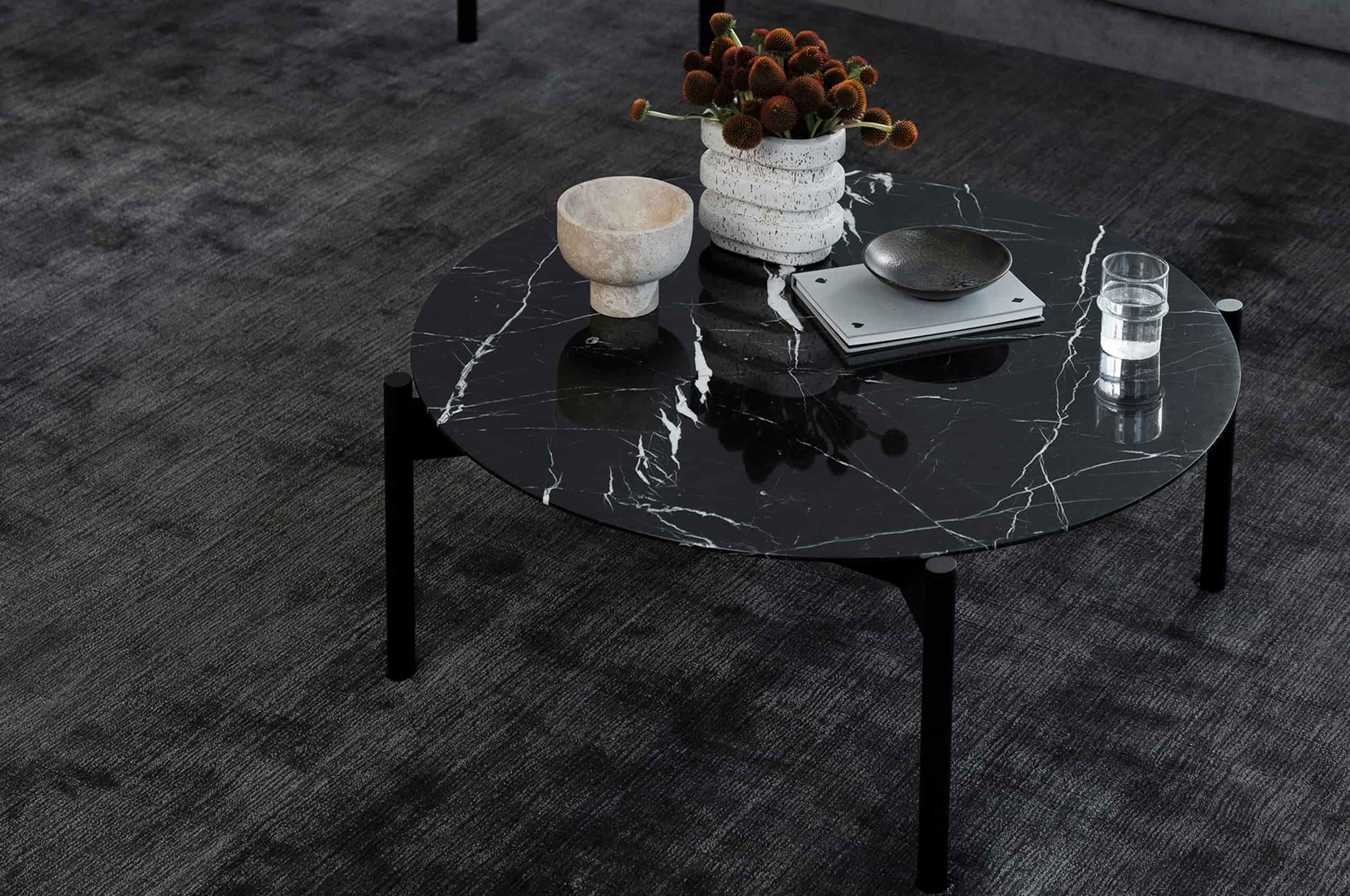 black marble coffee table