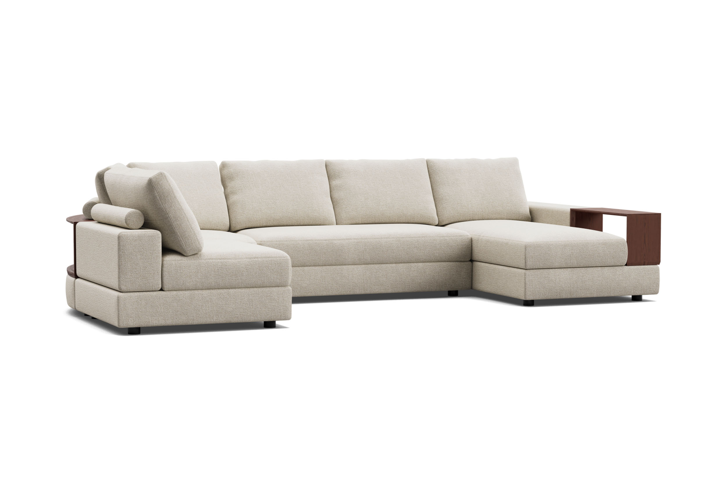 Jasper Curve Sofa 5 Seater with Chaise