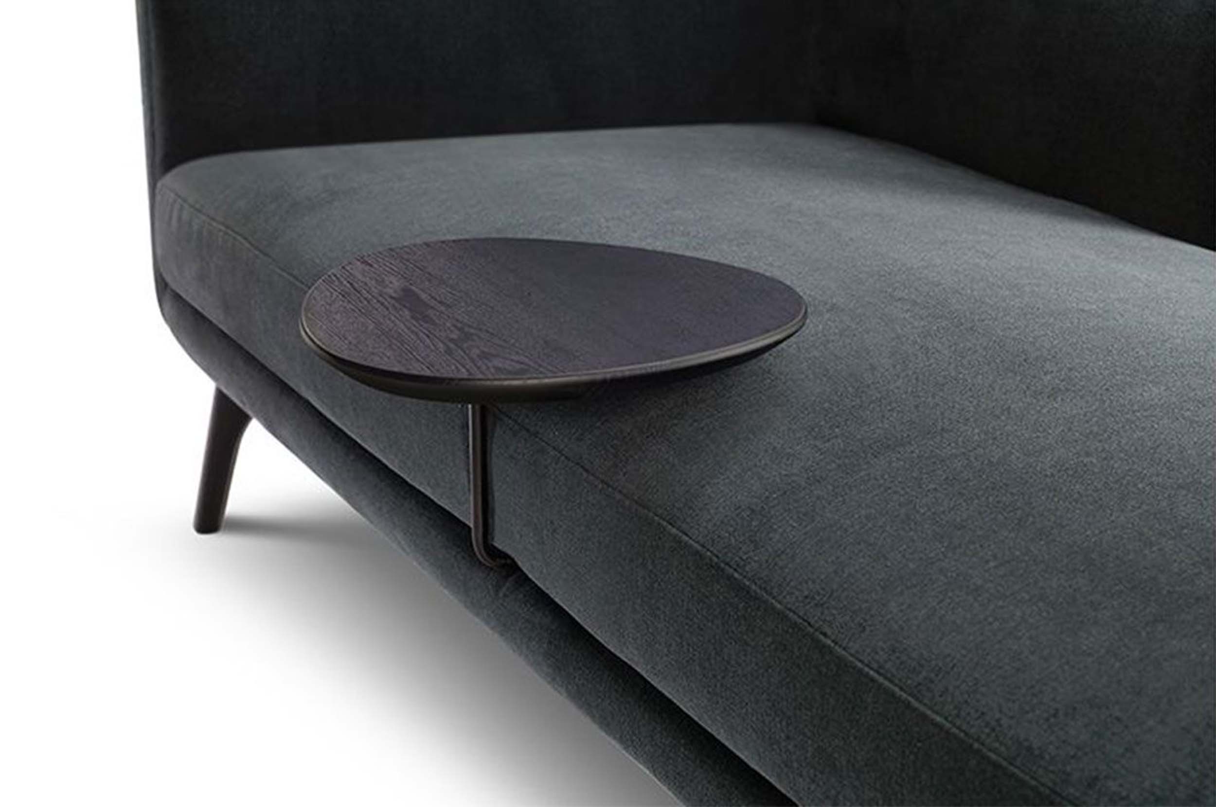 King Boulevard Platform Crescent Table – Timber