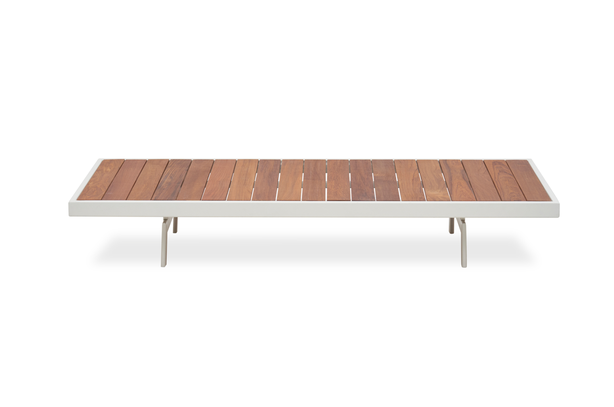 Plateau Outdoor Coffee Table Rectangle Timber – Medium
