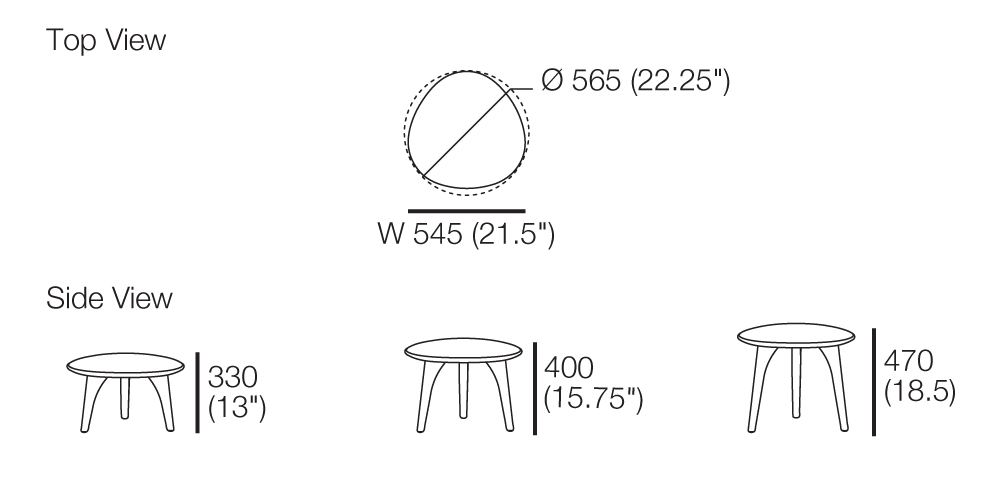 Crescent Table
