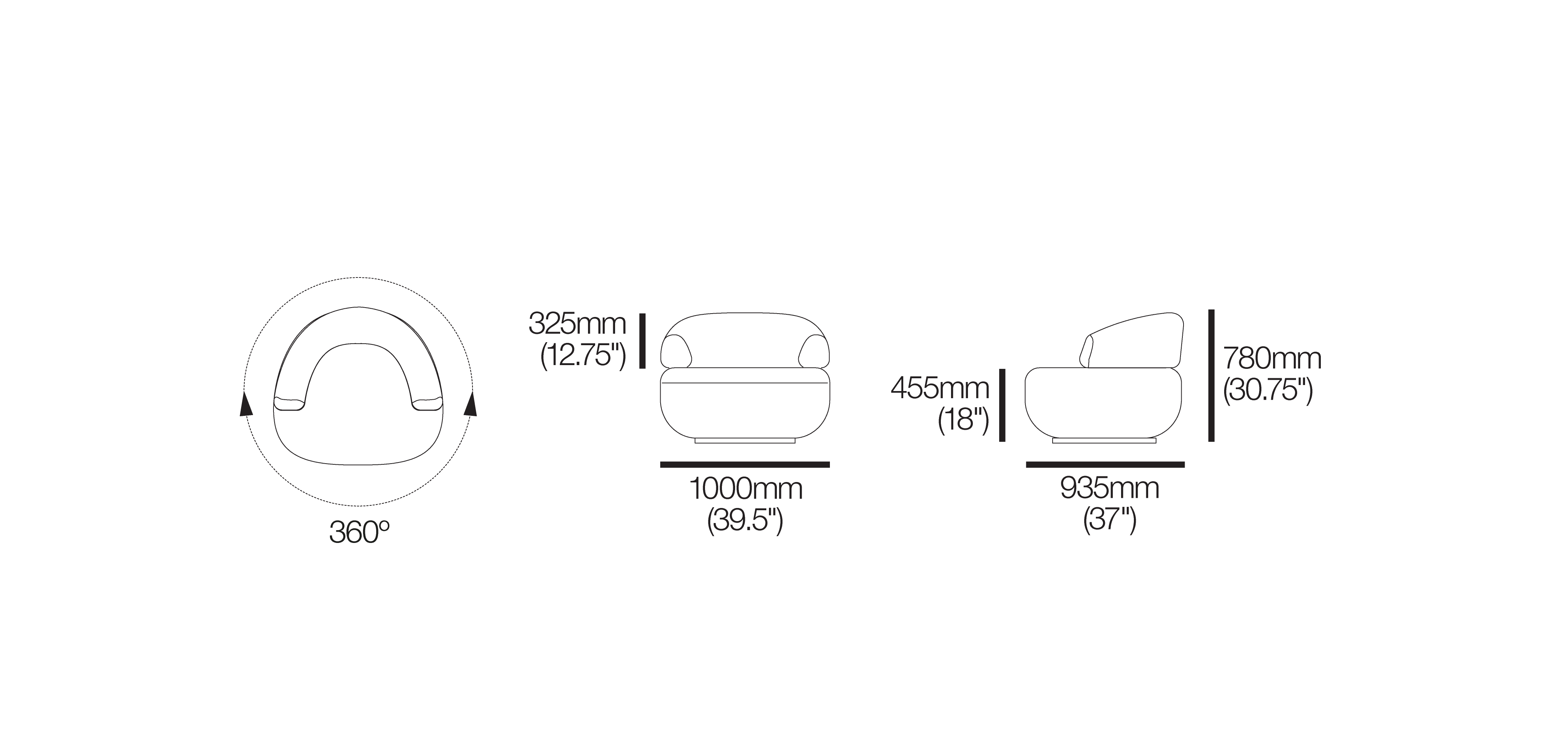 Aura Outdoor Swivel Lounge Chair